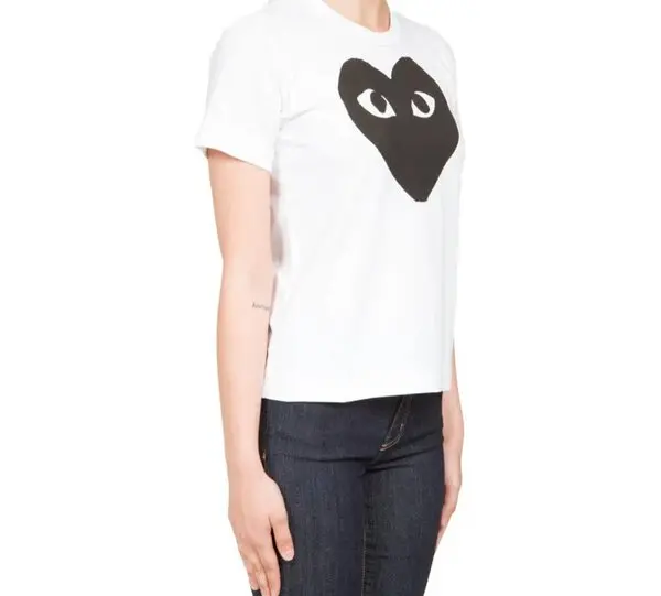 Play Comme Des Garcon Black Heart Logo T-shirt