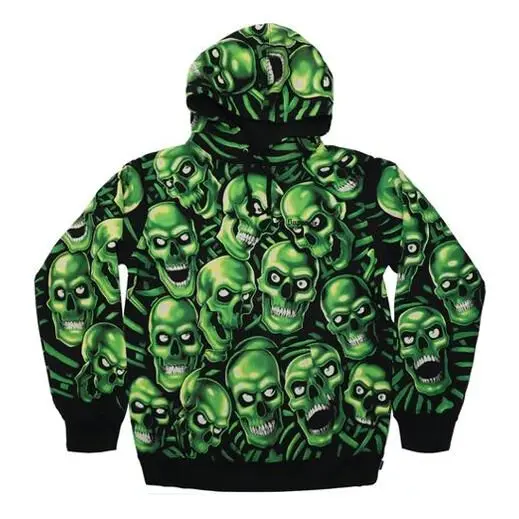 Supreme Skull Pile Hooded Sweatshirt - Green