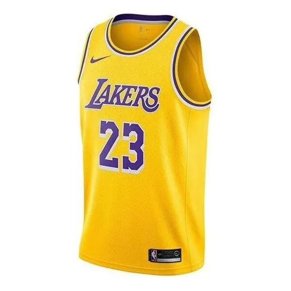 Nike X Nba Los Angeles Lakers Icon Edition Swingman Jersey - Yellow/multi-color