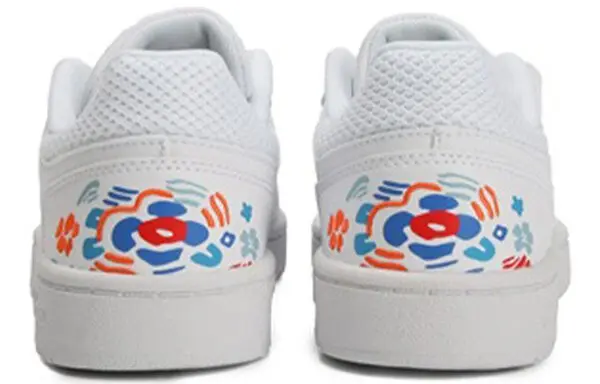 Adidas Hoops 2.0 Embroidered Sneakers - White