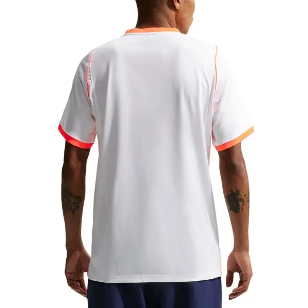 Nike Netherlands 2026 Stadium Away Replica Dri-fit Jersey - White/hyper Crimson