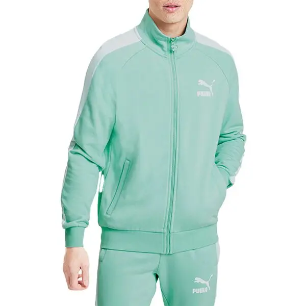 PUMA Iconic Stand Collar Zip-up Track Jacket - Green