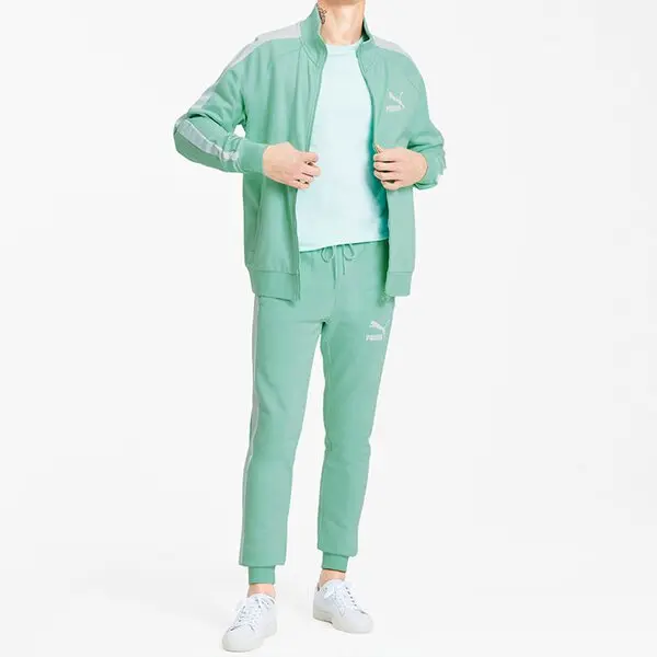 PUMA Iconic Stand Collar Zip-up Track Jacket - Green