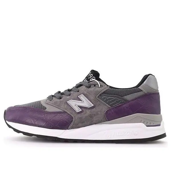 NEW BALANCE 998 Made In The Usa 'purple Croc - Grey/purple
