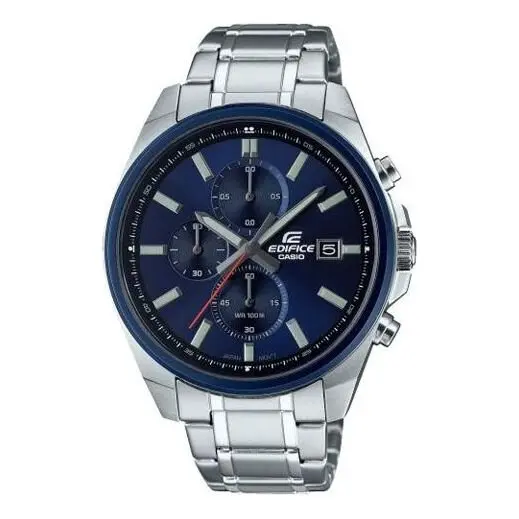 Casio Edifice Quartz Chronograph Watch With Sapphire Crystal - Blue