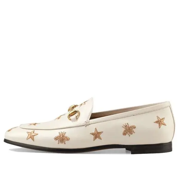 Gucci Jordaan Embroidered Leather Loafers - Default Color