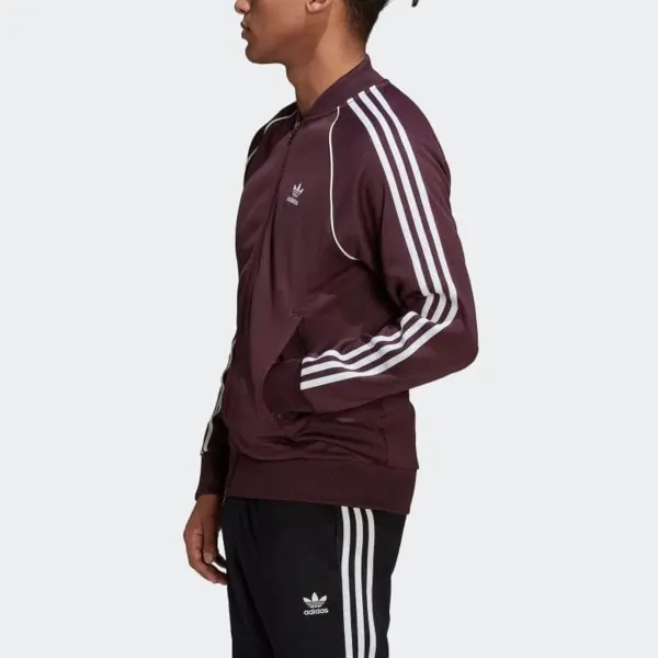 Adidas Originals Adicolor Classics Primeblue Sst Track Jacket - Shadow Maroon/white