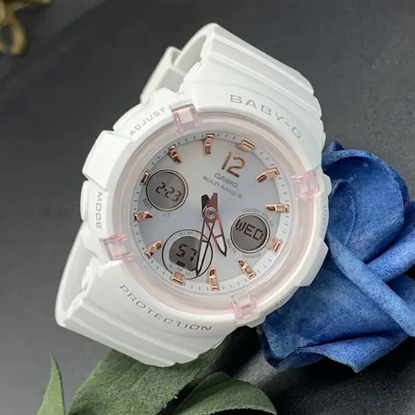 Casio Baby-g Bga-2800-7a Shockproof And Water Resistant Watch - White