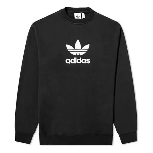 Adidas Originals Premium Chest Logo Crewneck Pullover - Black