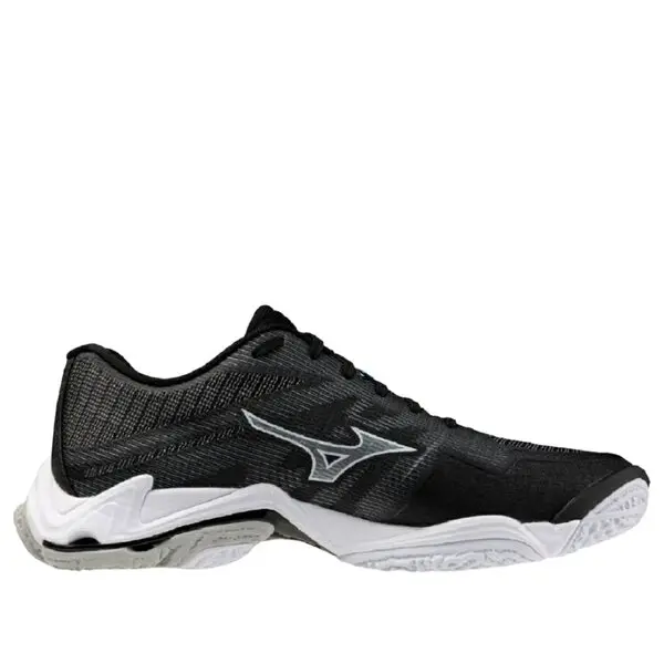 Mizuno Wave Lightning Elite Wide Athletic Sneakers - Black/white