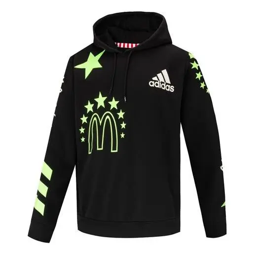 Adidas Mcdonald Logo Printing Hoodie - Black
