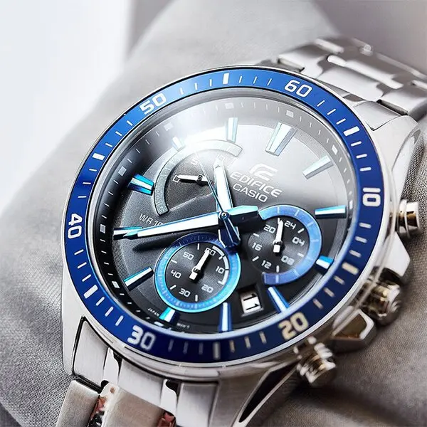 Casio Edifice Stainless Steel Chronograph Watch - Black