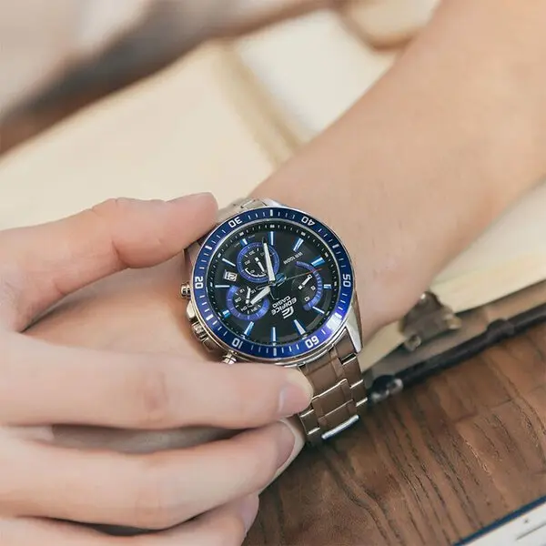 Casio Edifice Stainless Steel Chronograph Watch - Black