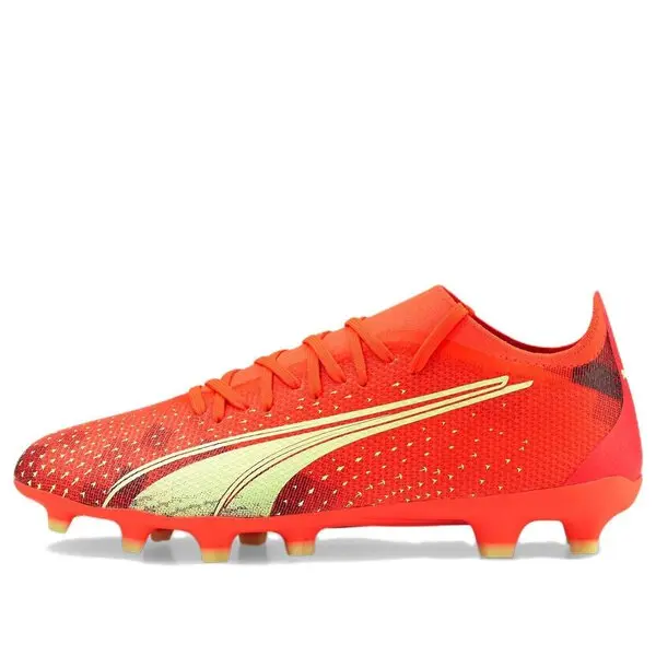 PUMA Ultra Match Fg Ag 'fearless Pack' Soccer Cleats - Red/gold