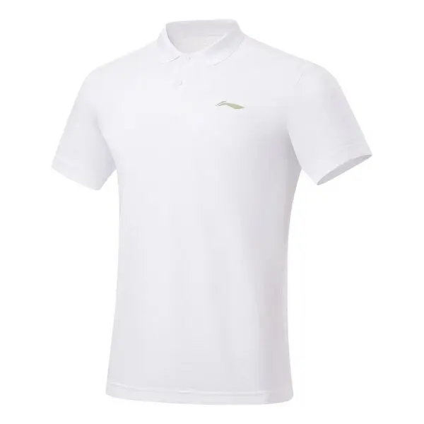 LI-NING Logo Training Polo Shirt - White