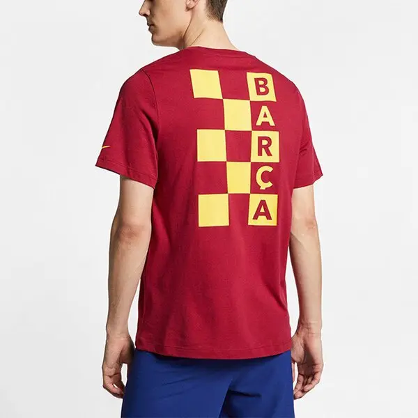 Nike Fc Barcelona Element Alphabet T-shirt 'red - Multi-color