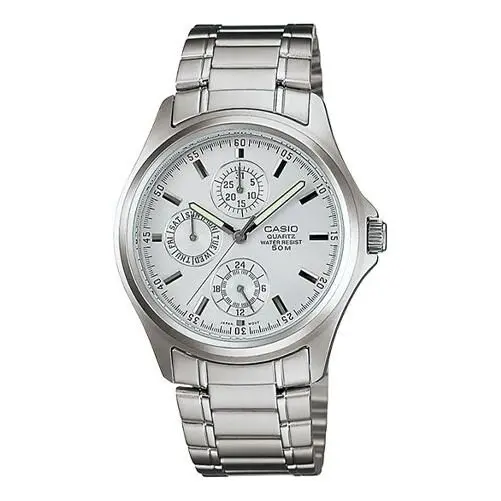 Casio Standard Series Retro Watch White Analog - Silver