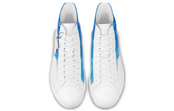 LOUIS VUITTON Tattoo Ankle Sneakers - White/blue