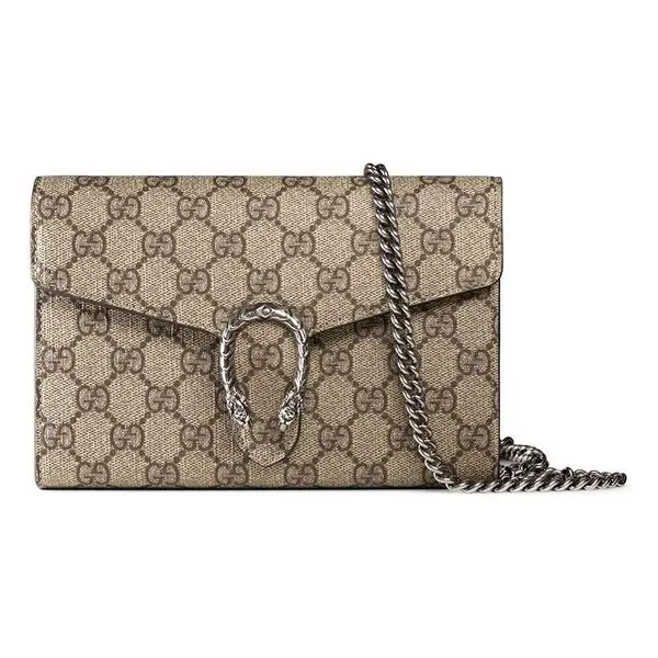 Gucci Dionysus Series Synthetic Canvaschain Bag Dionysus - Brown
