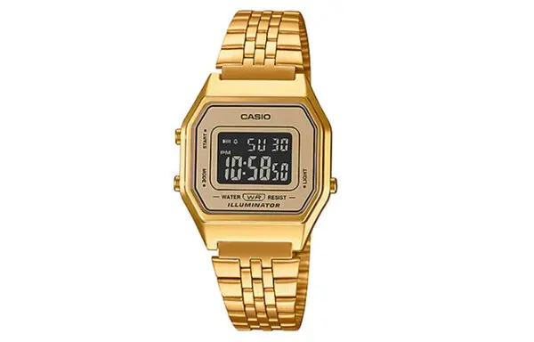 Casio Vintage Square Digital Watch With Finish