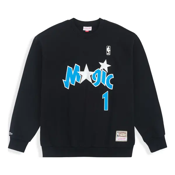 Mitchell & Ness X Nba Orlando Magic "tracy Mcgrady 1" Sweatshirt - Black