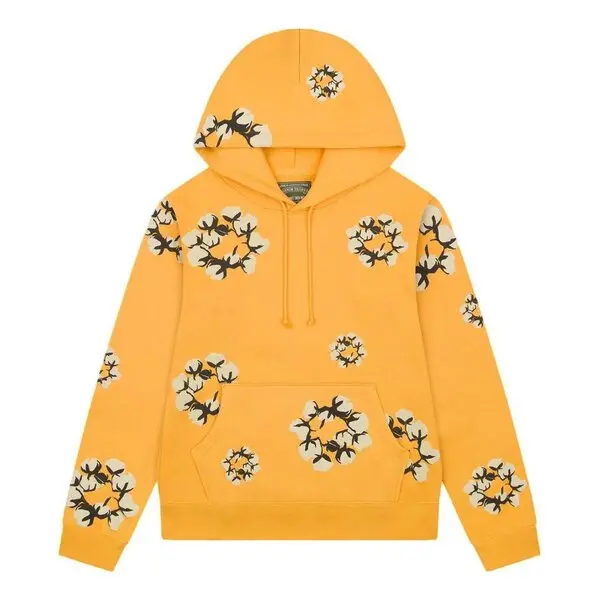 DENIM TEARS X Cactus Plant Flea Market Cotton Wreath Hoodie - Yellow