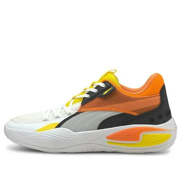 PUMA Court Rider '59th Street' Basketball Shoes - White/black/orange