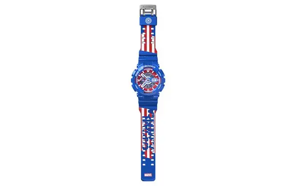 Casio G-shock Analog-digital Watch - Redbluewhite