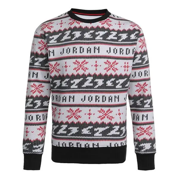 JORDAN Jumpman Holiday Knit Crewneck - Black