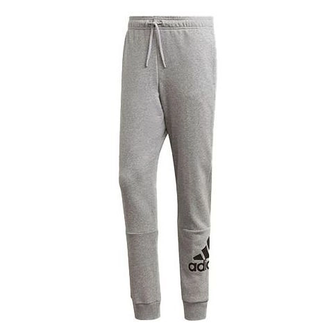 Adidas Logo Printing Bundle Feet Sports Pants Version - Gray