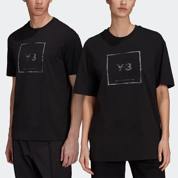 Adidas Y-3 Ss21 Short Sleeve T-shirt With Reflective Square Logo