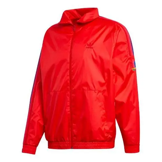 Adidas Originals 3d Trefoil Track Top 3d Casual Jacket - Red