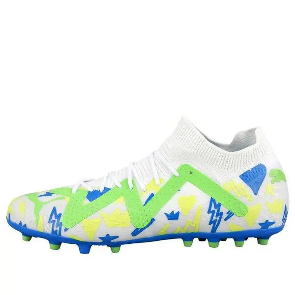 PUMA Future Match X Neymar Mg Sneakers - White/yellow/green