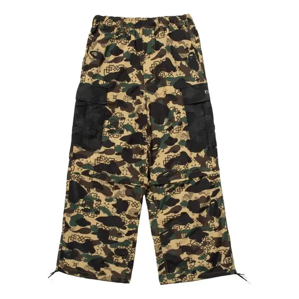 A BATHING APE X Clot Detachable Cargo Pants - Yellow