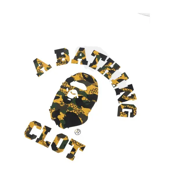 A BATHING APE X Clot Camo College Relaxed Fit T-shirt