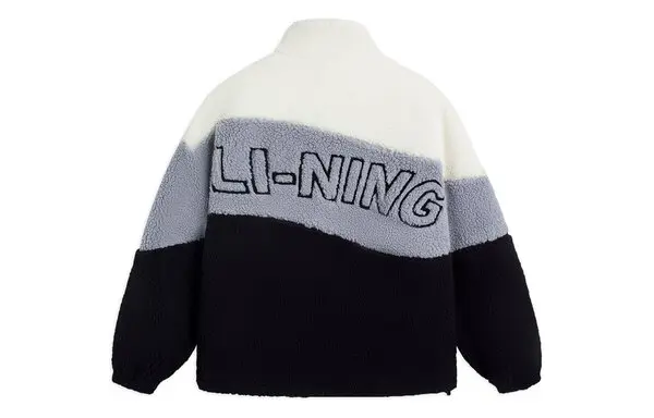 LI-NING Embroidered Color Block Polar Fleece Jacket - Multi-color