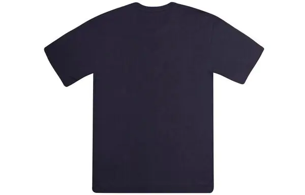 Play Comme Des Garcon T-shirt White Love Printing Short Sleeve - Navy Blue