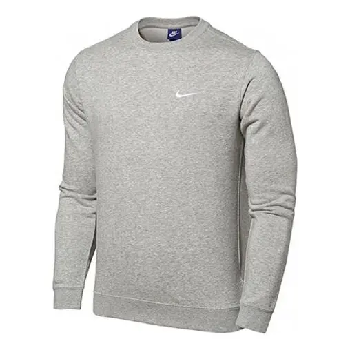 Nike Club French Terry Pullover - Grey