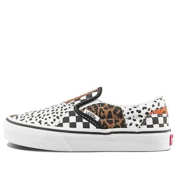 VANS Slip-on Patchwork Print Sneakers - Leopard