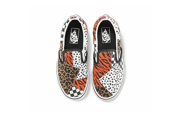 VANS Slip-on Patchwork Print Sneakers