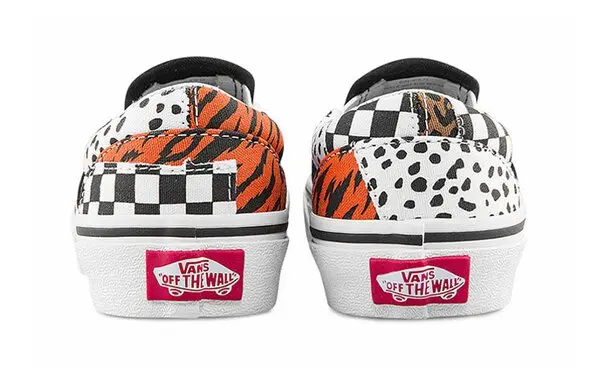 VANS Slip-on Patchwork Print Sneakers