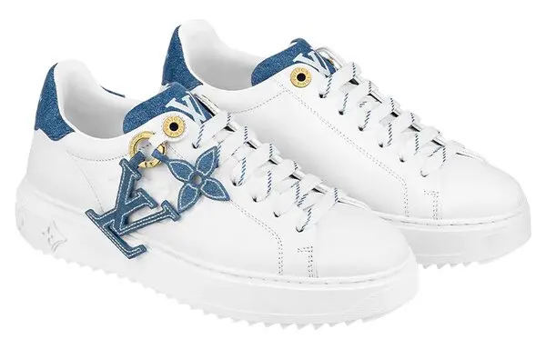 LOUIS VUITTON Time Out Sneakers - White/blue