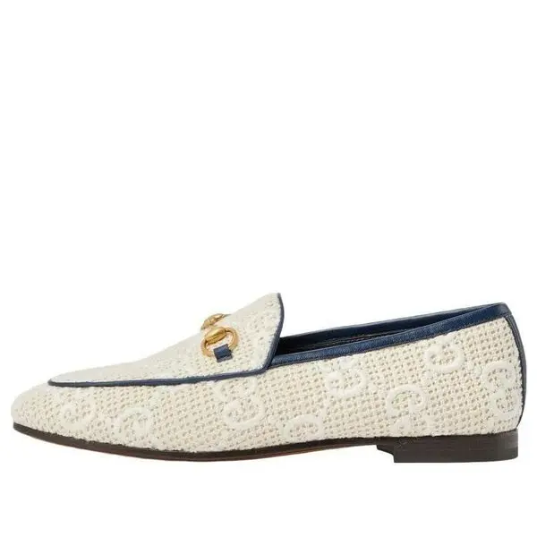 Gucci Princetown Gg-supreme Canvas Backless Loafers - White