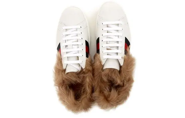 Gucci Ace Wool Embroidered Bee Sneakers