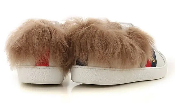 Gucci Ace Wool Embroidered Bee Sneakers