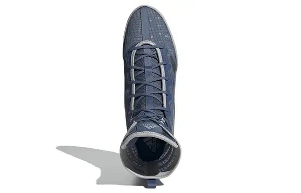 Adidas Box Hog 4 High Top Sneakers - Gray/blue