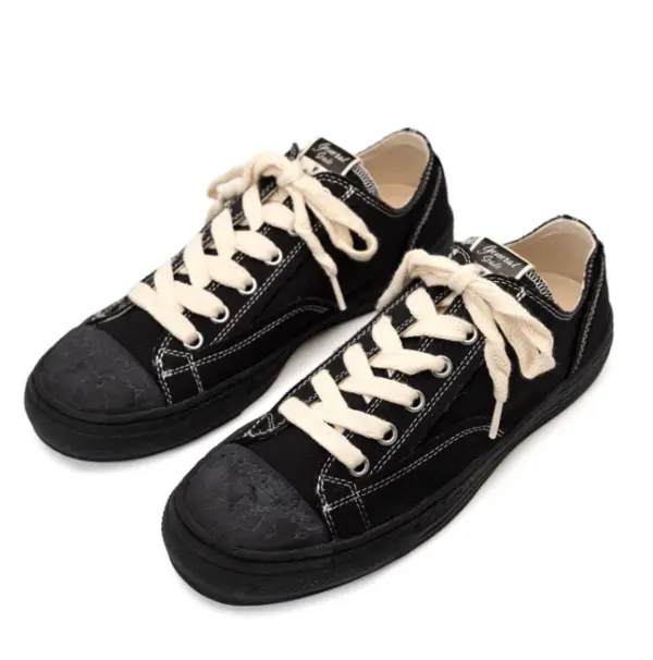Mihara Yasuhiro Past Sole" Canvas Low-top Sneakers - Black