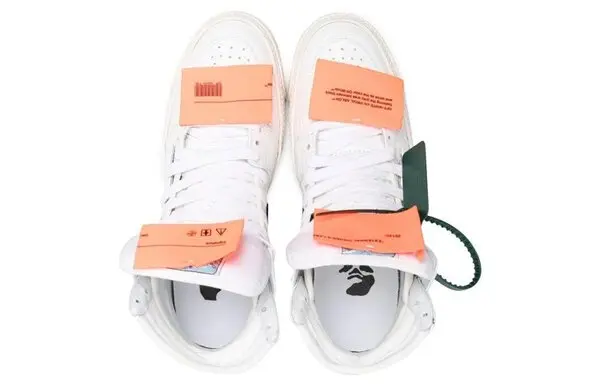 Off-White Off Court 3.0 Leather Canvas Sneaker - White/orange