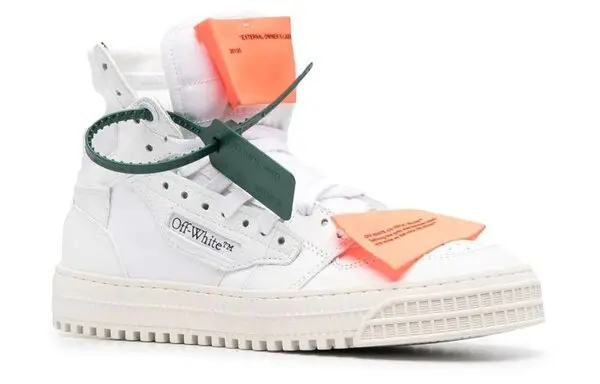 Off-White Off Court 3.0 Leather Canvas Sneaker - White/orange