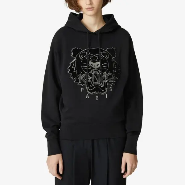 Kenzo Tiger Head Embroidered Hoodie